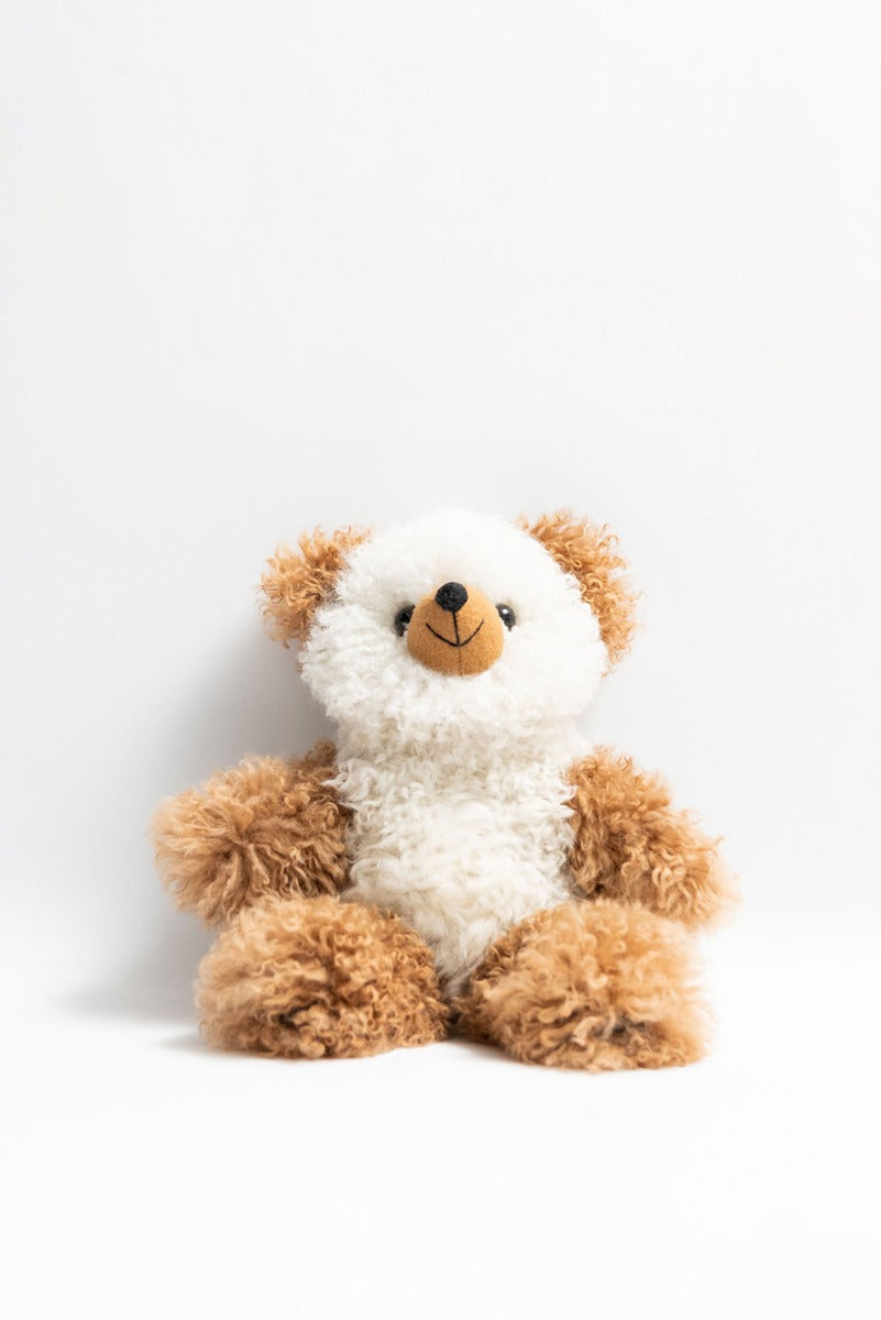 Cinnamon Baby Alpaca Fur Teddy Bear - Medium – AlpacaOutlets